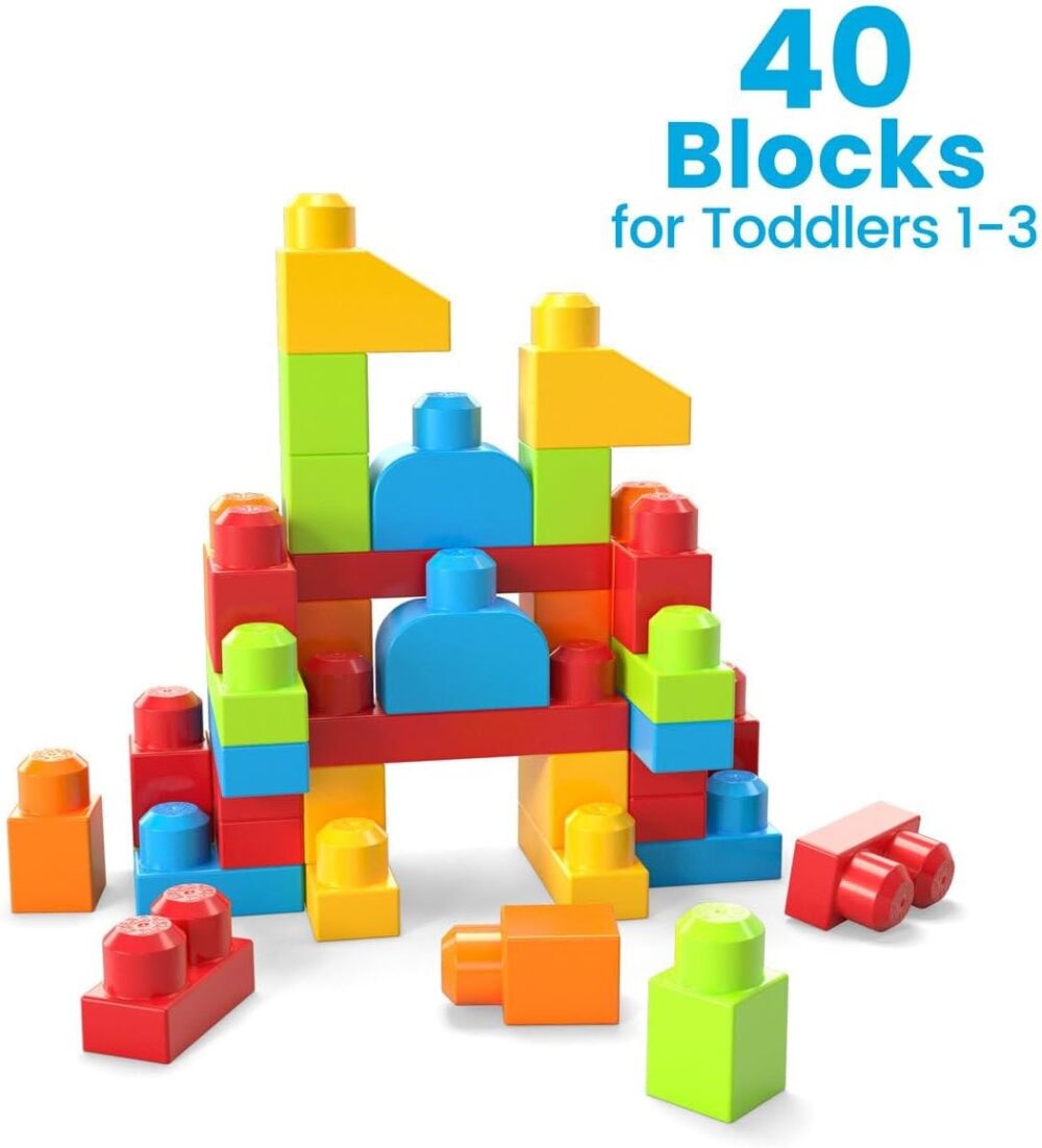 Mega Bloks 40pc Building Blocks Box - Inthink Kids